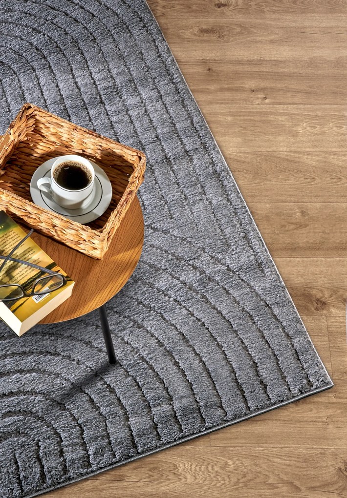ELLE Decoration, Kusový koberec New York 106206 Anthracite, 120x170, šedá, chodba / předsíň