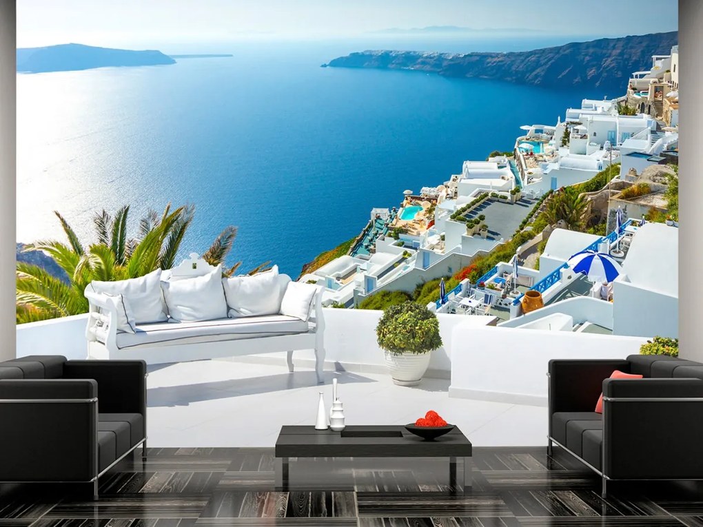 Samolepicí 3D fototapeta Santorini Velikost (šířka x výška): 147x105 cm