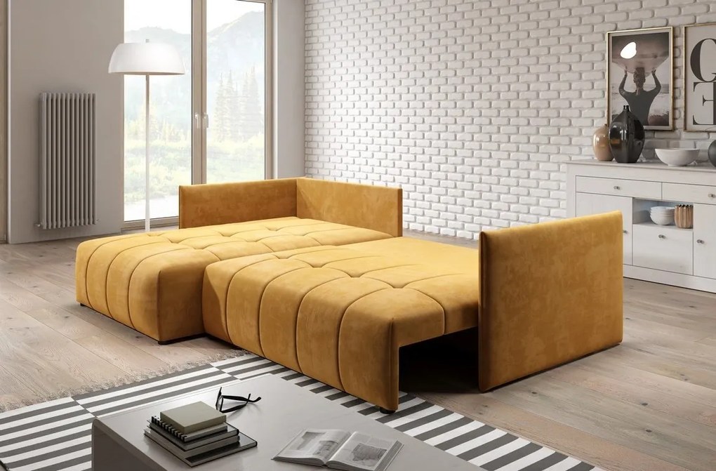 Casarredo - Komfort nábytek Rohová sedací souprava SPINETA Monolith 09 rozkládací s úložným prostorem