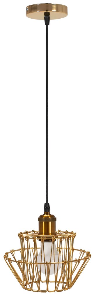 Toolight - Závěsné svítidlo E27 60W APP942-1CP Set 36cm, retro zlatá, OSW-07005