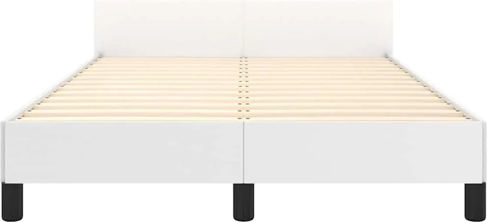 Rám postele s čelem bílý 120x200 cm umělá kůže 3125562