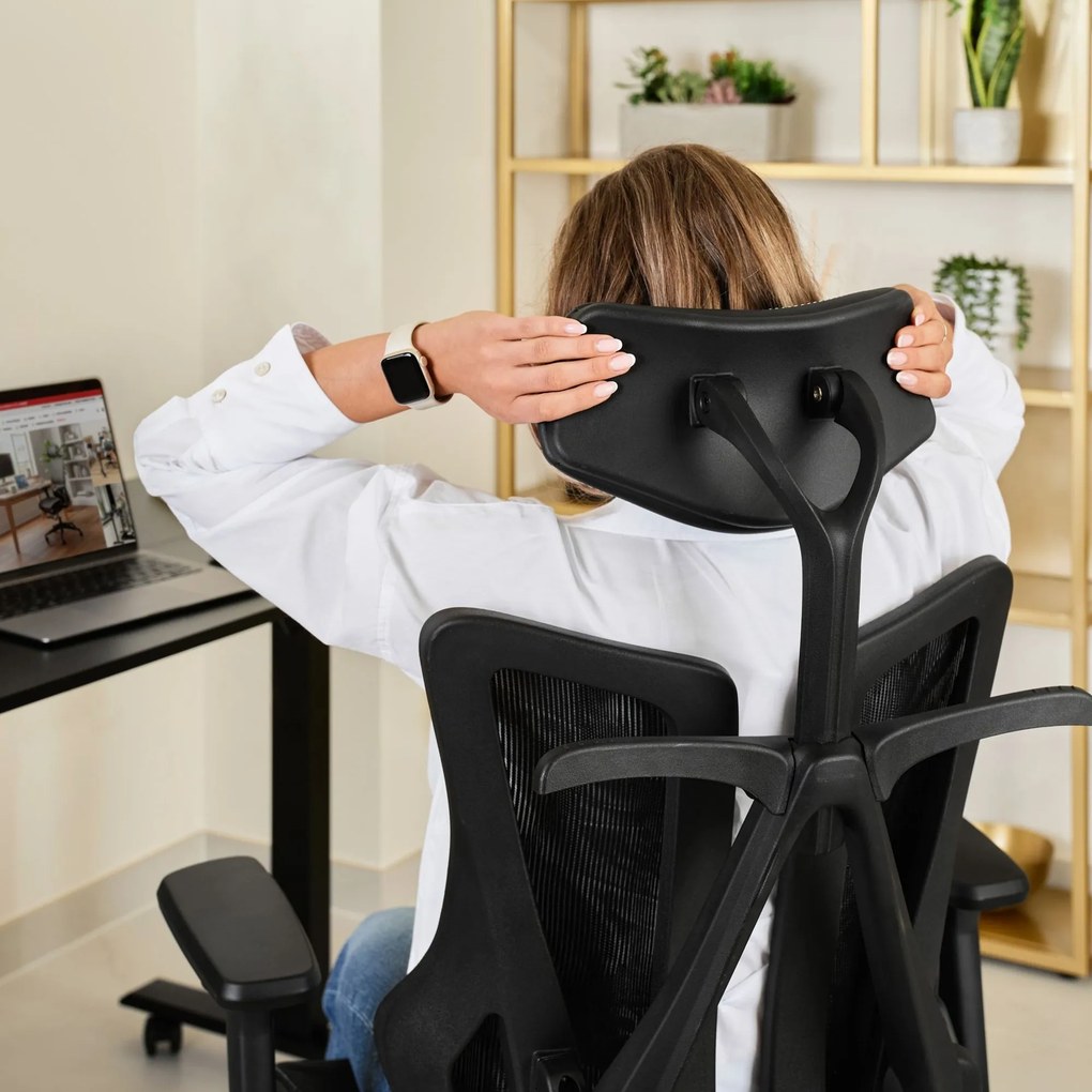 Ergonomické křeslo Naxes – Černé