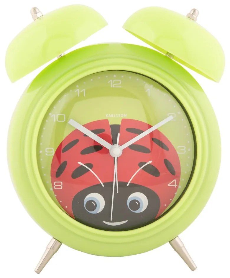 Dětský budík ø 15 cm Peekaboo Ladybug – Karlsson Biano.cz
