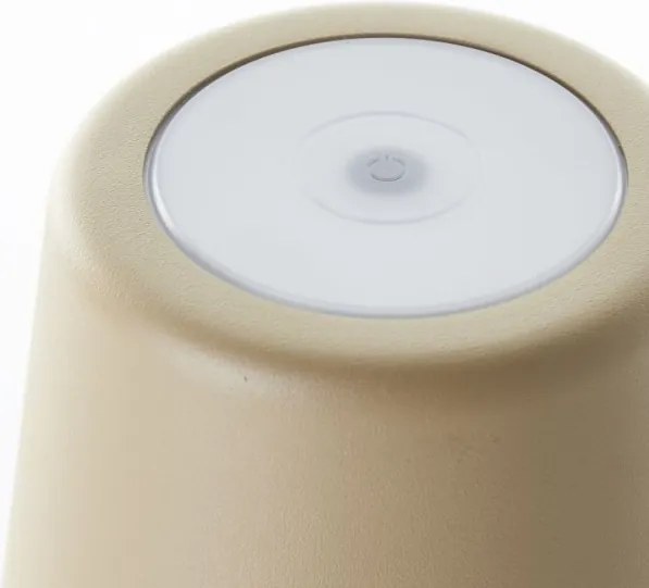 Brilliant G90939/18 Venkovní AKU stolní lampa KAAMI cappuccino USB-C