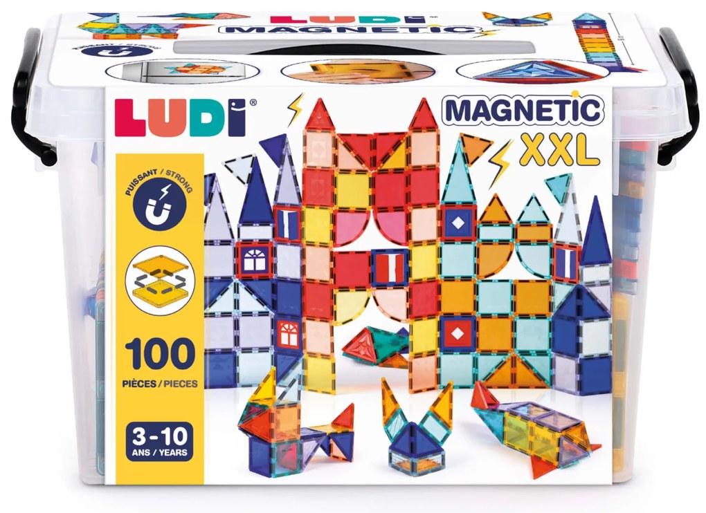 Ludi Magnetická stavebnice XXL 100 ks
