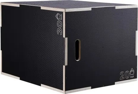 3v1 Plyometrický Jump Box, 76,2 / 61 / 50,8 cm