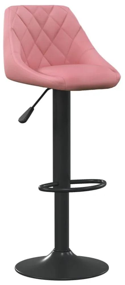 Petromila Barové židle 2 ks růžové samet