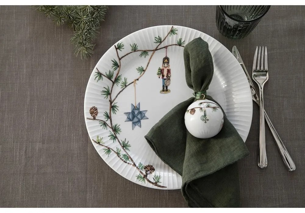 Porcelánový vánoční talíř Kähler Design Hammershoi Christmas Plate, ⌀ 27 cm