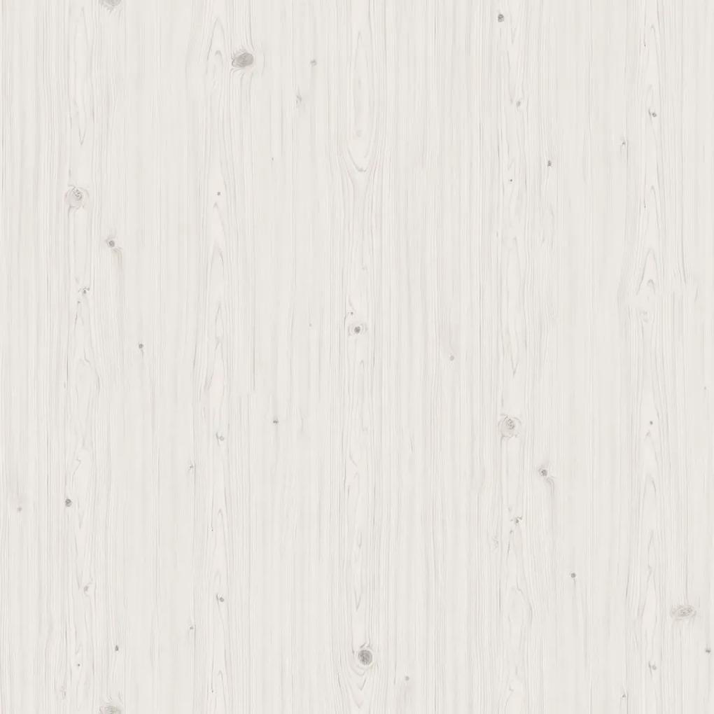 Knihovna / dělicí stěna bílá 80 x 25 x 132 cm masivní borovice - Default Title