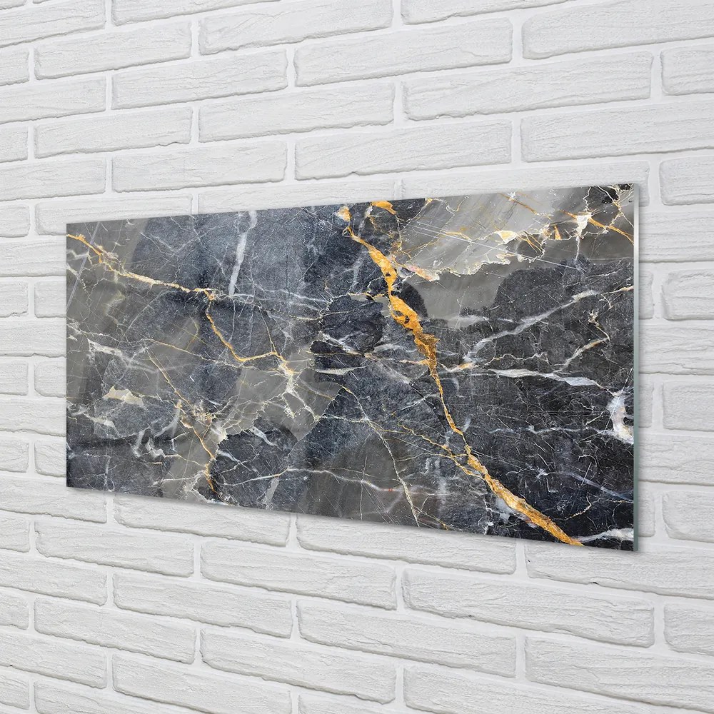Skleněný panel Marble kamenná zeď 125x50 cm