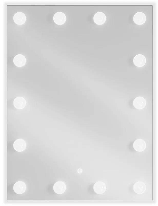 Mexen Dona podsvícené koupelnové zrcadlo 60 x 80 cm, LED 6000K, ventilátor - 9818-060-080-611-00