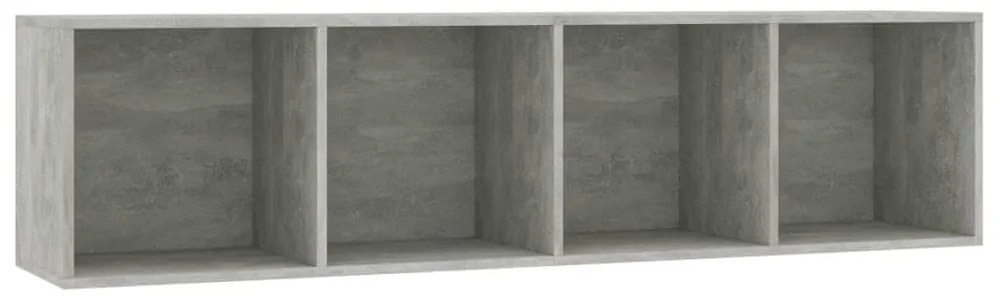 Petromila Knihovna/TV skříňka betonově šedá 143 x 30 x 36 cm