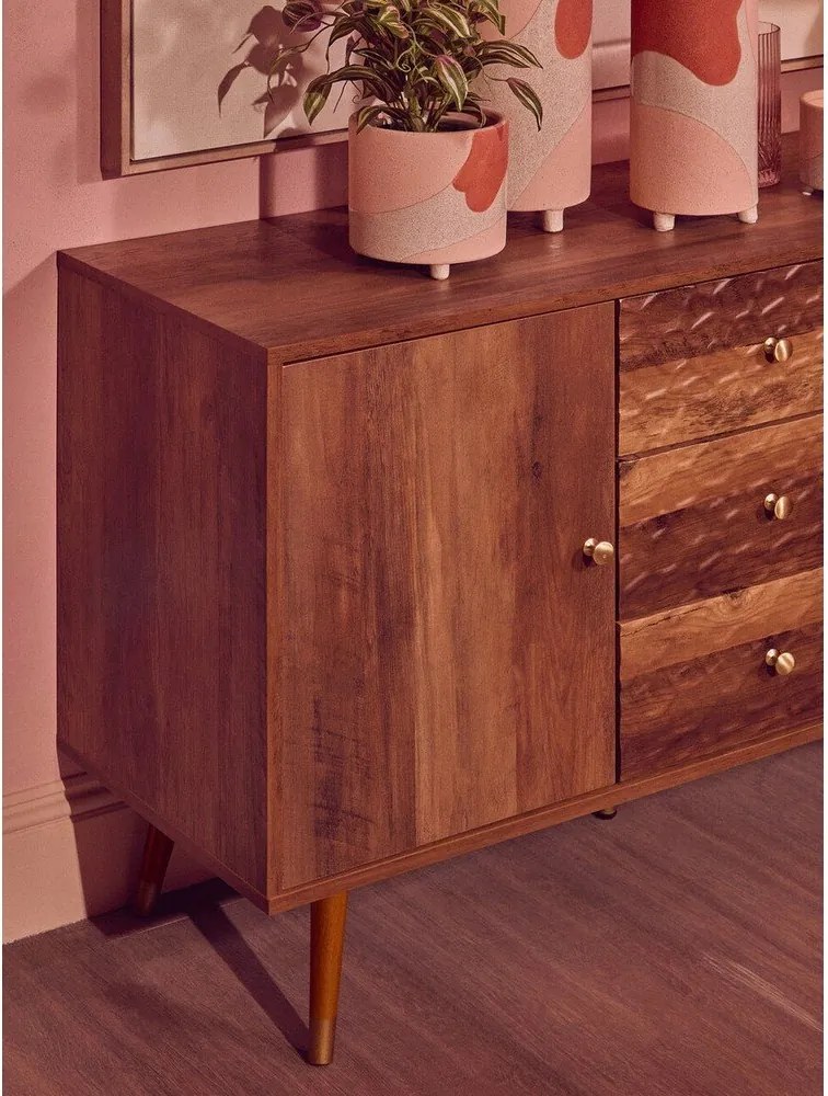 Komoda v tmavě přírodní barvě 114x70x39 cm Frida – Premier Housewares