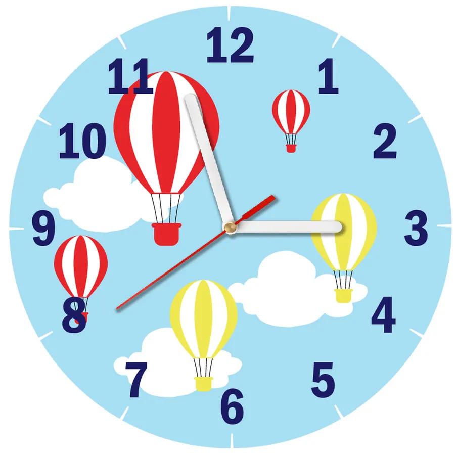 Gario Dětské hodiny Let balónem Rozměry: 30 x 30 cm
