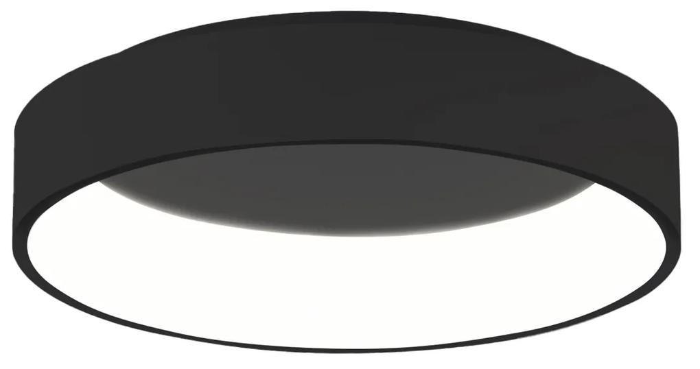 ACB Iluminacion Stropní LED svítidlo DILGA, ⌀ 60 cm, 48W, CRI90, CCT switch 2700-3000K Barva: Černá, Stmívání: DALI/PUSH