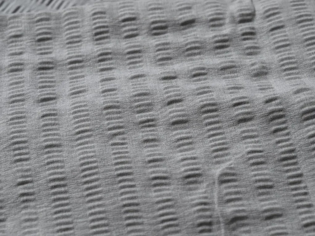 Krepové povlečení DENYX BLEND šedé, zip Rozměr povlečení: 70 x 90 cm | 140 x 200 cm