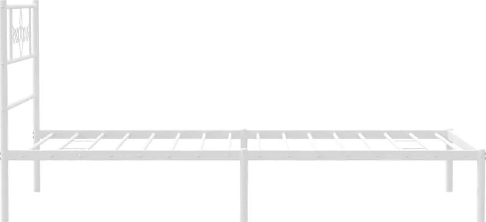 vidaXL Kovový rám postele s čelem 100 x 200 cm [355311] Barva: Černá