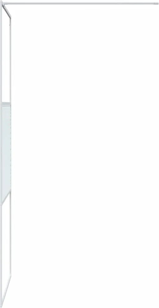 Sprchová zástěna walk-in bílá 80 x 195 cm čiré ESG sklo 152150