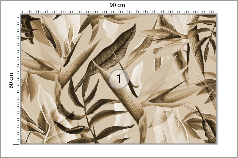 Fototapeta Tropicalia Sepia Strukturální vinyl 152.5x104