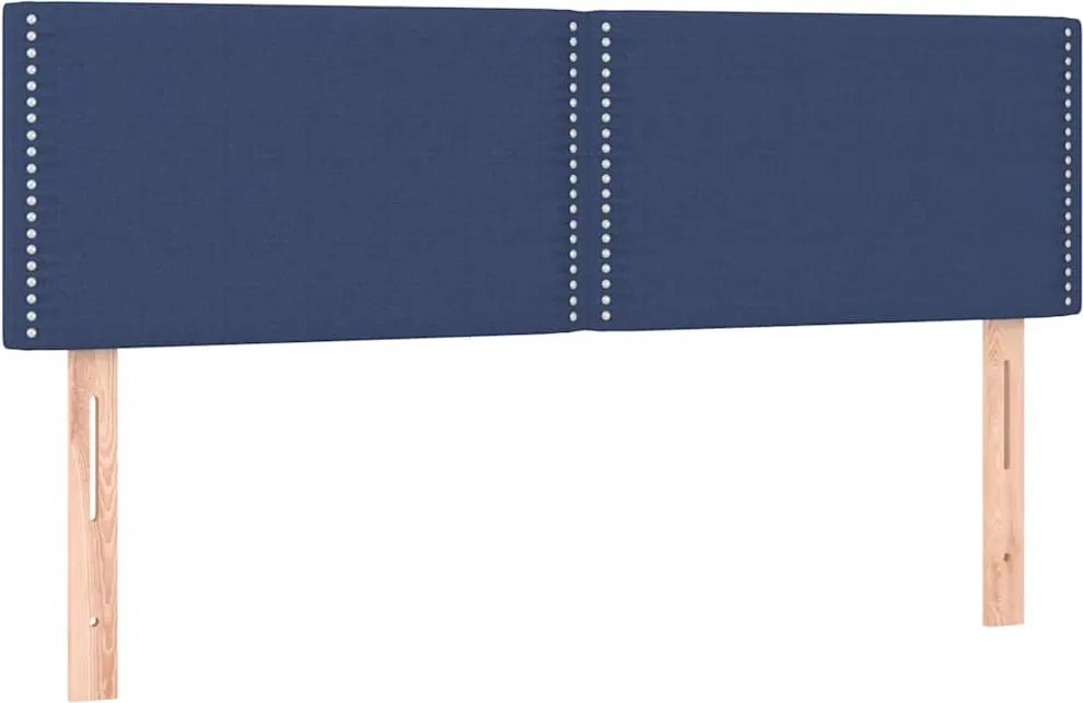 Box spring postel s matrací modrá 140x190 cm textil 3130191