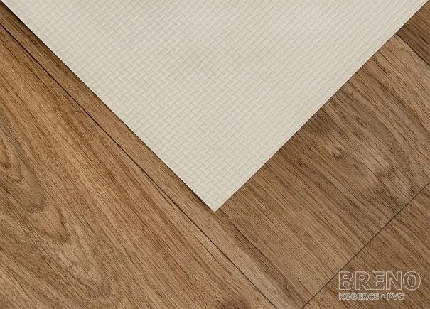 Breno PVC AMBIENT Gambel Oak 662M – tmavé dřevo, šíře 200 cm