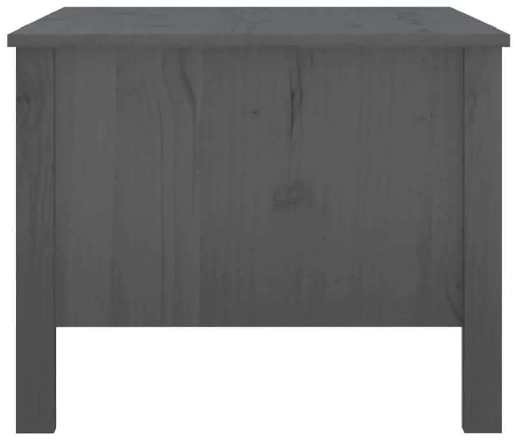 Konferenční stolek šedý 100 x 50 x 40 cm masivní borové dřevo - Default Title