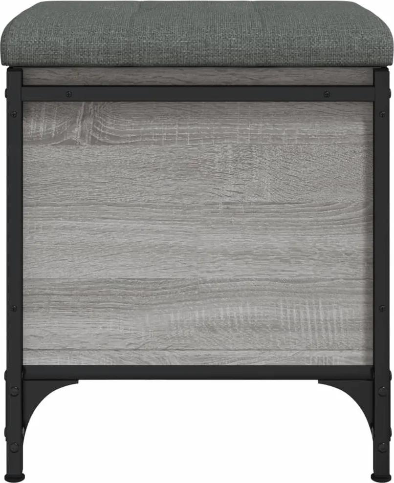 vidaXL Úložná lavice 42 x 42 x 45 cm kompozitní dřevo [835135] Barva: šedá sonoma