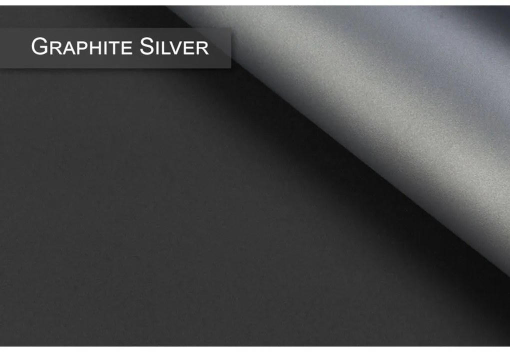 Dekodum Termoizolační roleta v bílé kazetě, barva látky Graphite Silver Šířka (cm): 98, Výška (cm): Balkonová (do 200 cm), Strana mechanismu: Práva