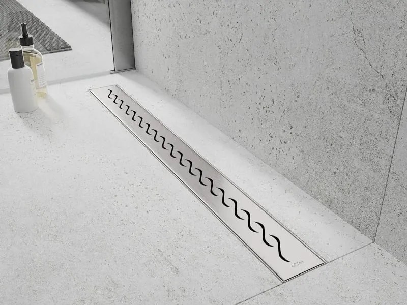 Mexen Flat 360° M18 otočný liniový odtok 100 cm, inox - 1023100-40