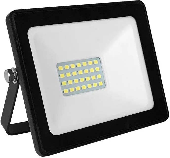 Led reflektor led venkovní reflektor q 20 w/12-24 v dc/6000 k/1760 lm/110°/ip66, černý