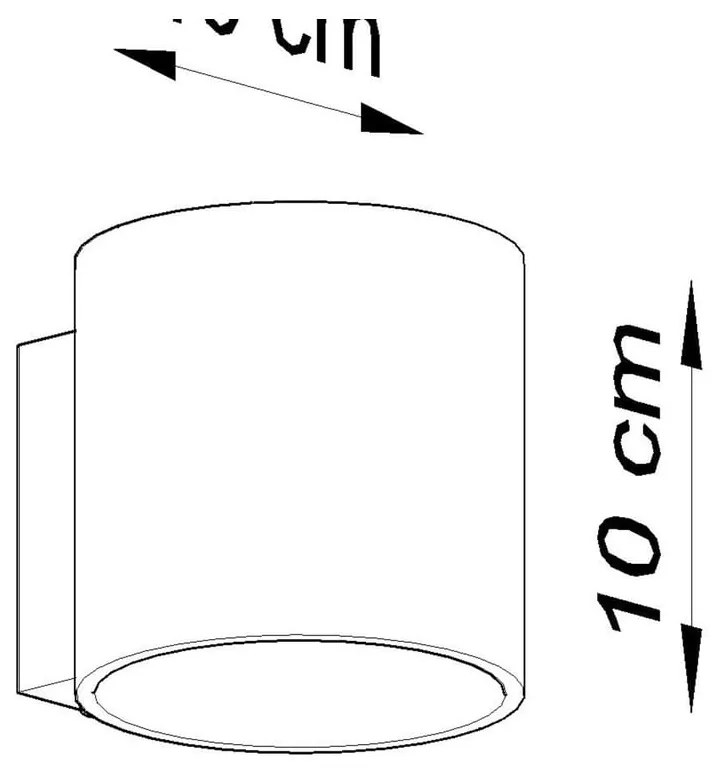 Bílé nástěnné svítidlo Sollux Roda