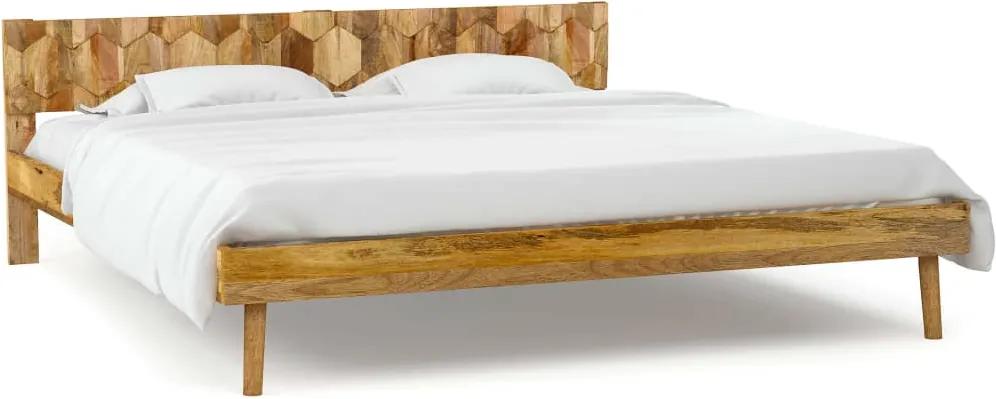 Rám postele z masivního mangovníkového dřeva | 160x200 cm