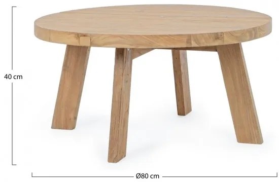 BIZZOTTO kulatý konferenční stolek BOLIVAR ø80 cm