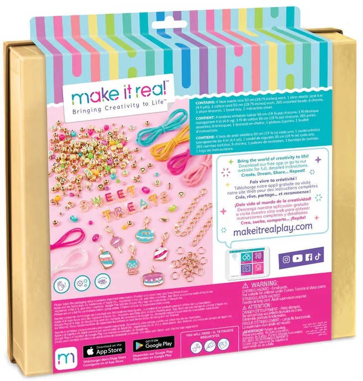 _Ostatní 1_ MAKE IT REAL Náramky Sweet Treats kreativní set výroba dětské bižuterie 131728