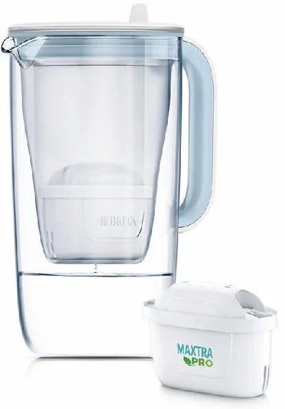 Brita Konvice - Filtrační konvice One, objem 2,5 l, filtr MX PRO, sklo/bílá 1050452