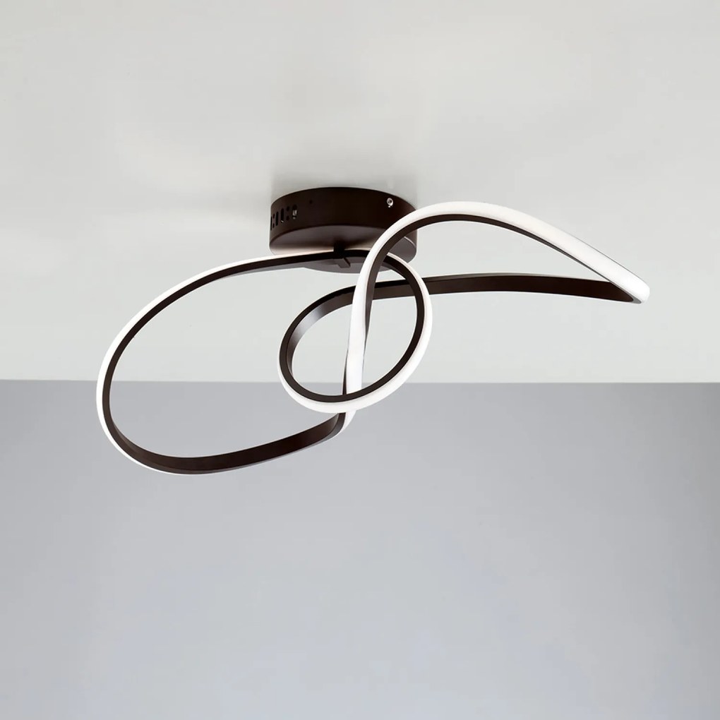 Light for home - Stropní LED svítidlo BL212-PCA Nodo, Led, caffè, LED 45W 4000 Lumen 4500K, hnědá