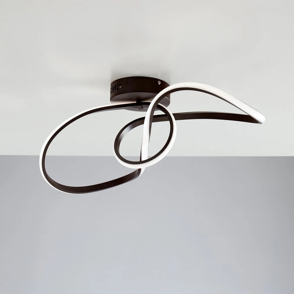 Light for home - Stropní LED svítidlo BL212-PCA Nodo, Led, caffè, LED 45W 4000 Lumen 4500K, hnědá