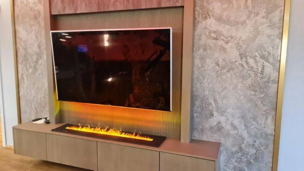 Water vapor fireplace -  Parní krb 2600 3D hloubka 300mm