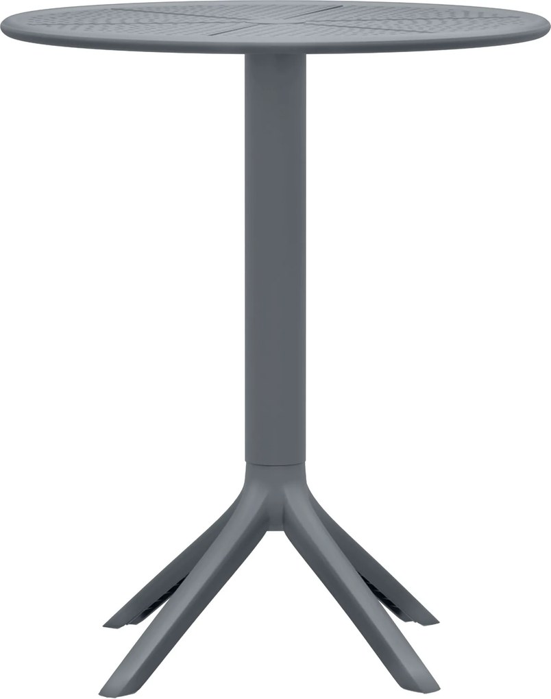 Kulatý stůl Lacota 60 cm - antracitová