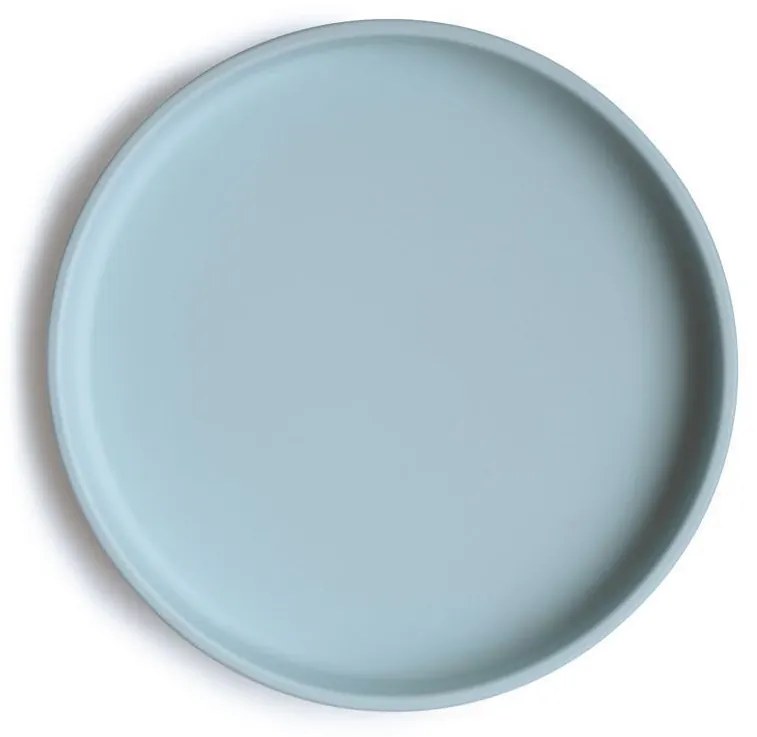 Mushie silikonový talíř s přísavkou Classic Powder-blue