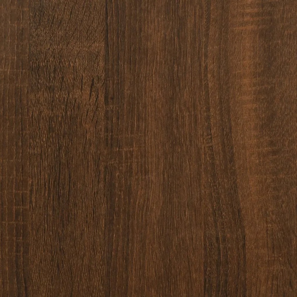 vidaXL Noční stolek 32 x 42 x 80 cm kompozitní dřevo [825971] Barva: hnědý dub