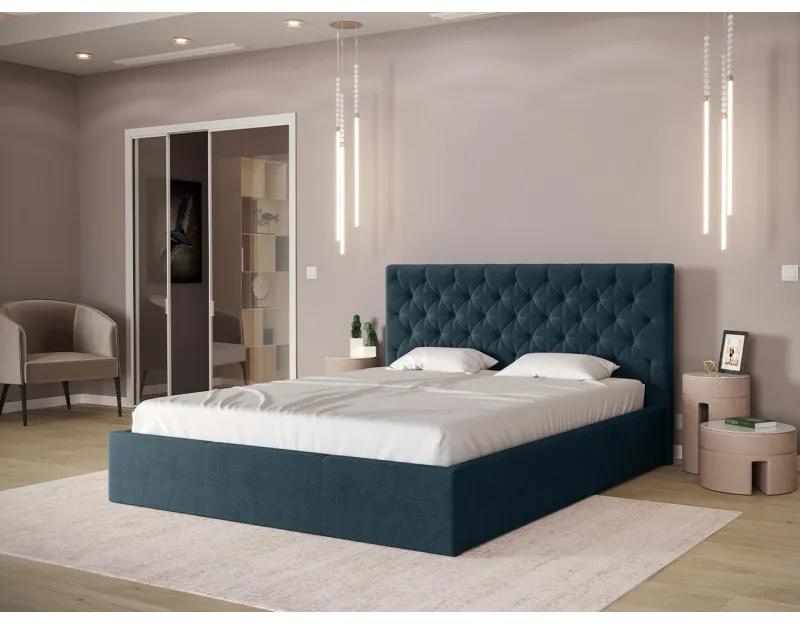 Čalouněná manželská postel Zravton, Rozměr postele: 140 x 200 cm, Potah: Breeze 11