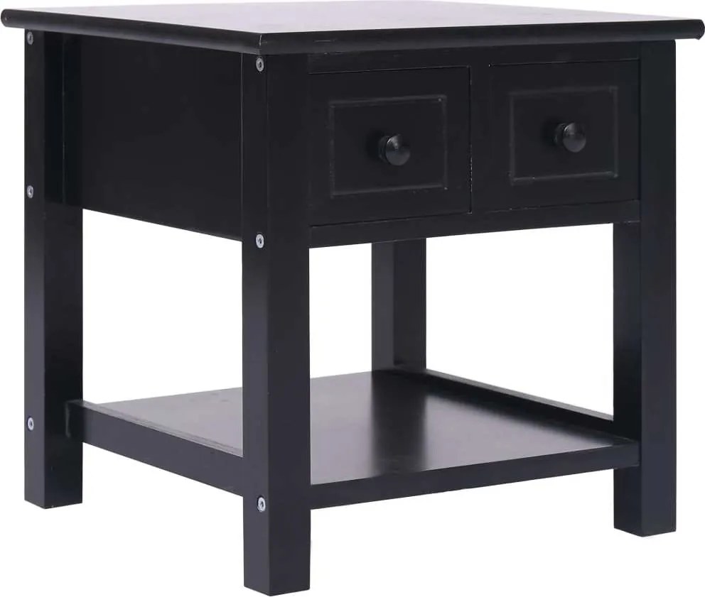 vidaXL Odkládací stolek 40 x 40 x 40 cm dřevo pavlovnie [284070] Barva: Bílá