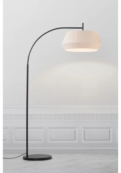 Nordlux - Stojací lampa DICTE 1xE27/60W/230V černá/béžová
