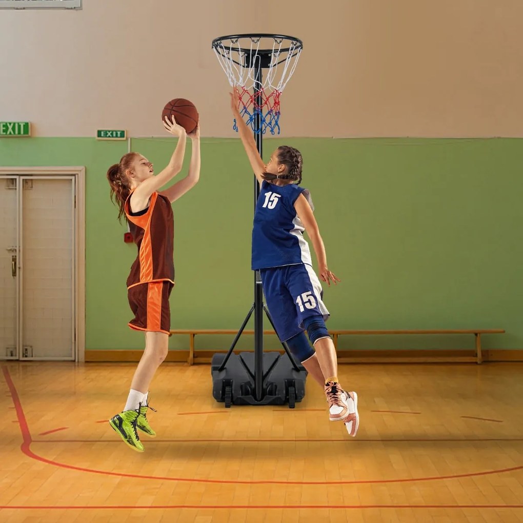 Costway Basketbalový koš venkovní přenosný basketbalový stojan 260-305 cm