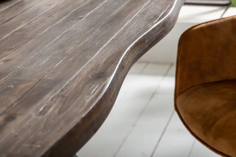 Noble Home Hnědý dřevěný jídelní stůl Genesis Vintage 160 cm