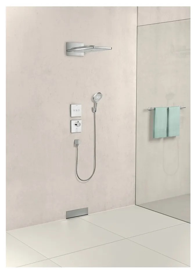 Hansgrohe Rainmaker Select 580 - hlavová sprcha 3jet, bílá / chrom 24001400