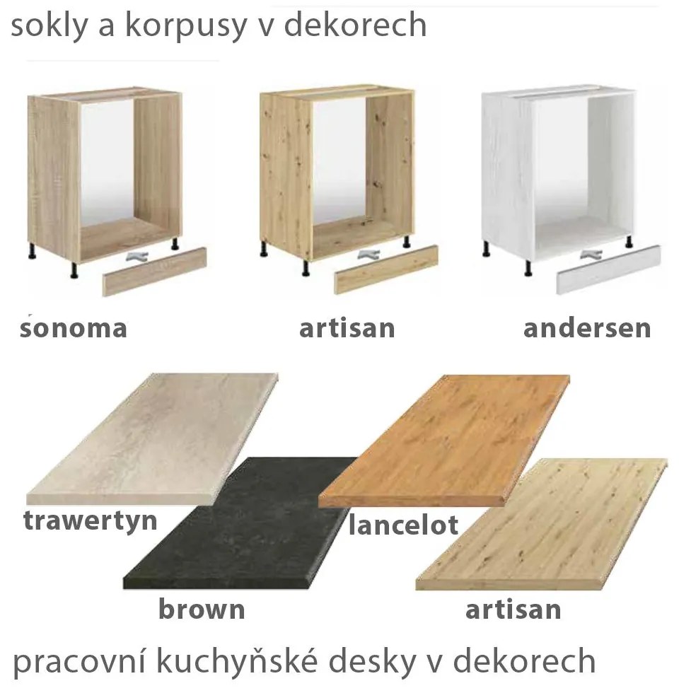 Kuchyňská linka GLAMOUR b | 145x312,5x172,5 cm | bílá mat