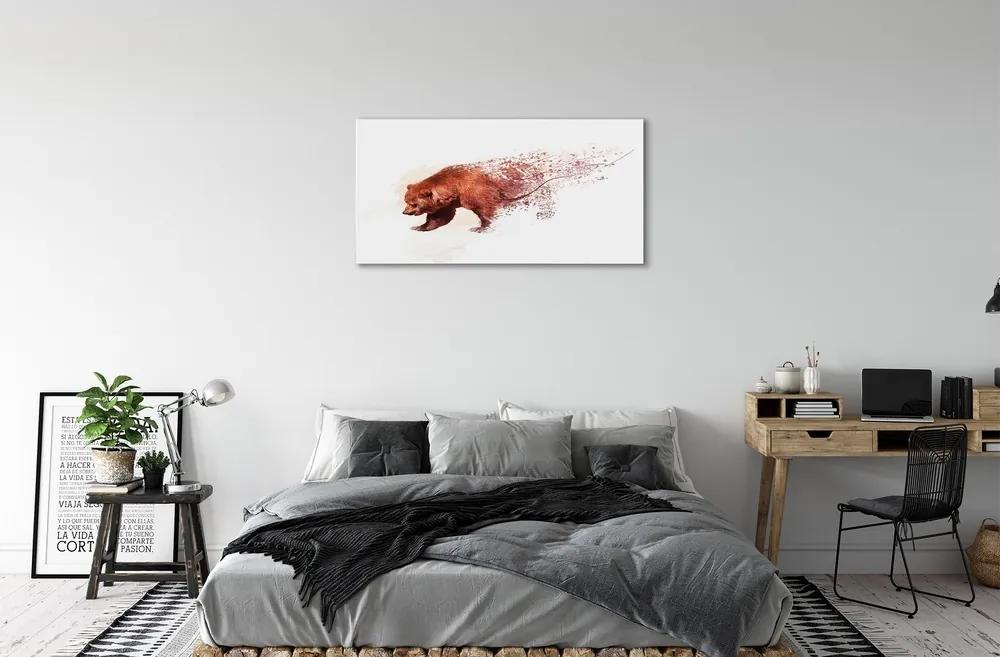 Obraz na skle Medvěd 100x50 cm
