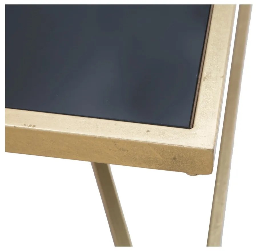 Konferenční stůl s černou skleněnou deskou Mauro Ferretti Piramid, 110 x 60 cm